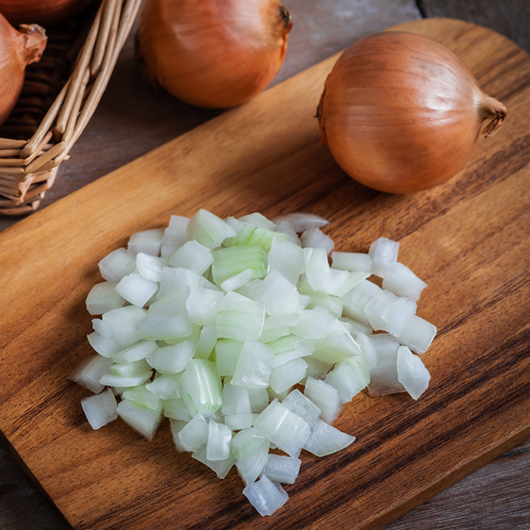 10mm Polish IQF Diced White Onion 10kg - Staple Food Group